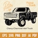 Chevy 4x4 Truck SVG: Classic Pickup Cut Files (digital Download) - Etsy