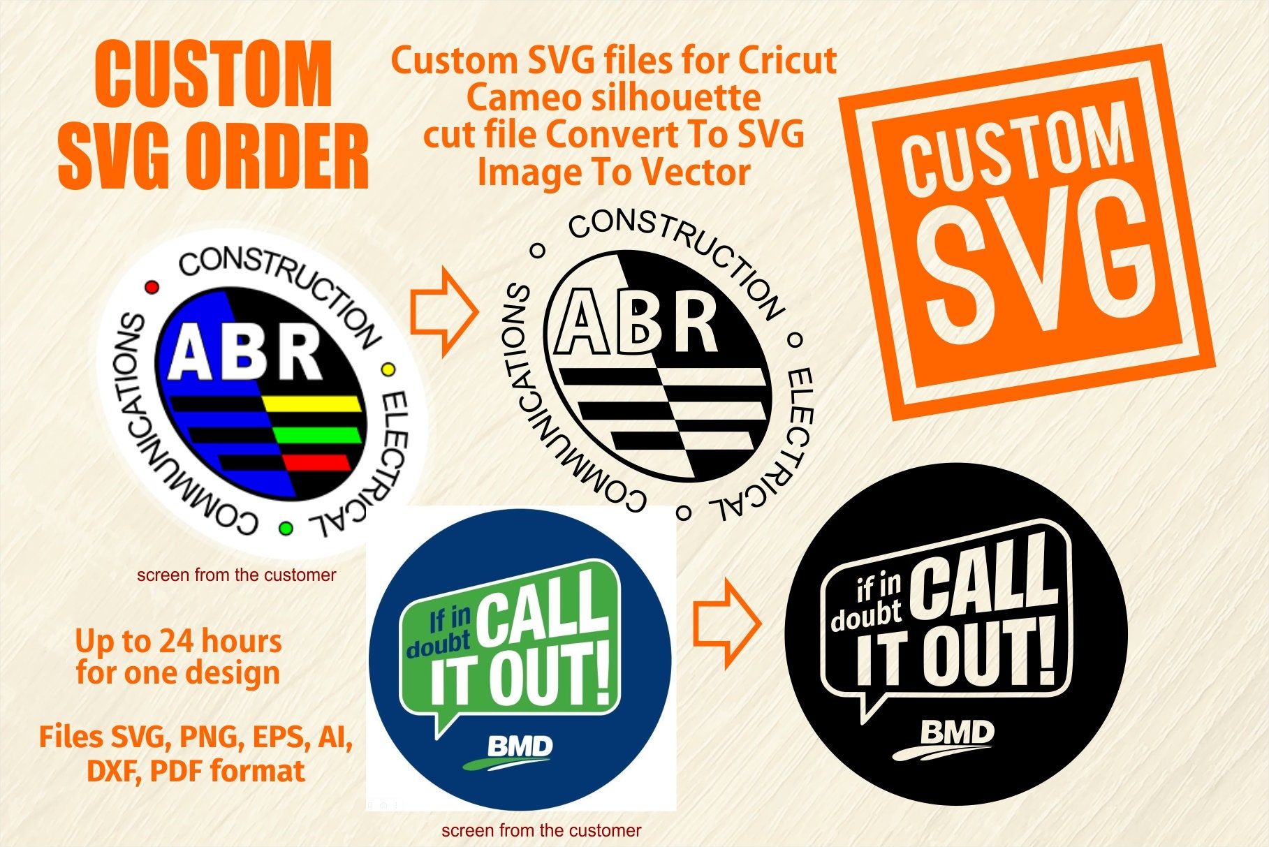 CUSTOM SVG Personalized Design, SVG Ordering, Portrait Customization ...