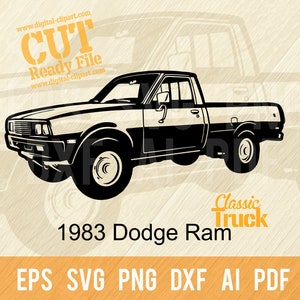 Pickup Truck SVG Vector Clipart | Cut Ready Clip Art Graphics | Digital ...
