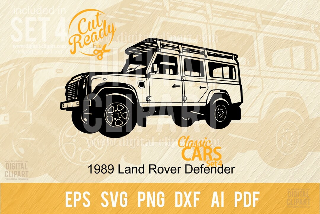 Classic Car 1989 Defender SVG Classic Car SVG | Cut Ready Clip Art ...