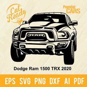 Pickup RAM 1500 Svg Classic Car Svg Classic Car SVG Cut Ready Clip Art ...