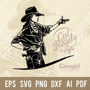 Cowgirl SVG - Country Girl Cut Files | Cowgirl Stencil Svg | Wild West ...