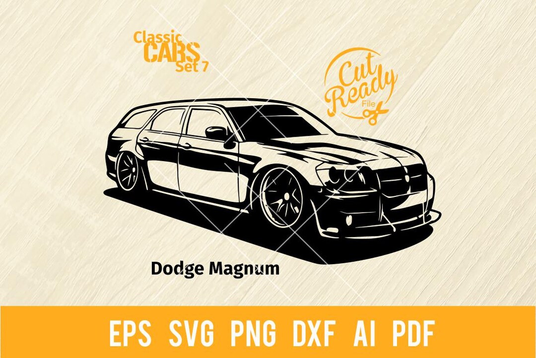 Magnum Muscle Car SVG | Classic Cars Svg Muscle Cars Cut Ready Clip Art ...