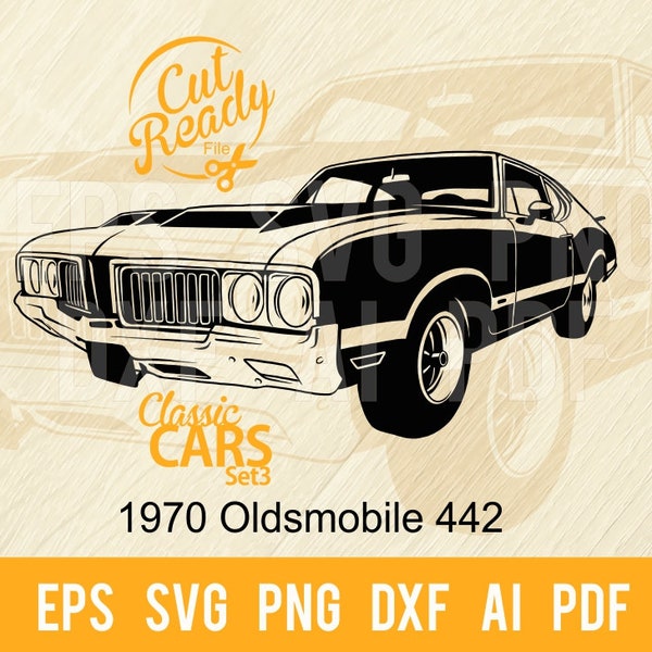 Oldsmobile 442 Art - Etsy