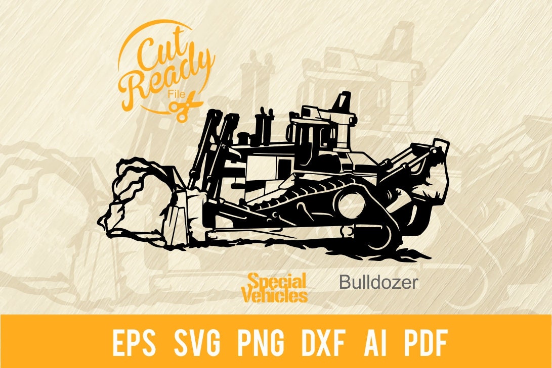 Bulldozer SVG Heavy Vehicle - Heavy Machinery, Logging and Construction ...