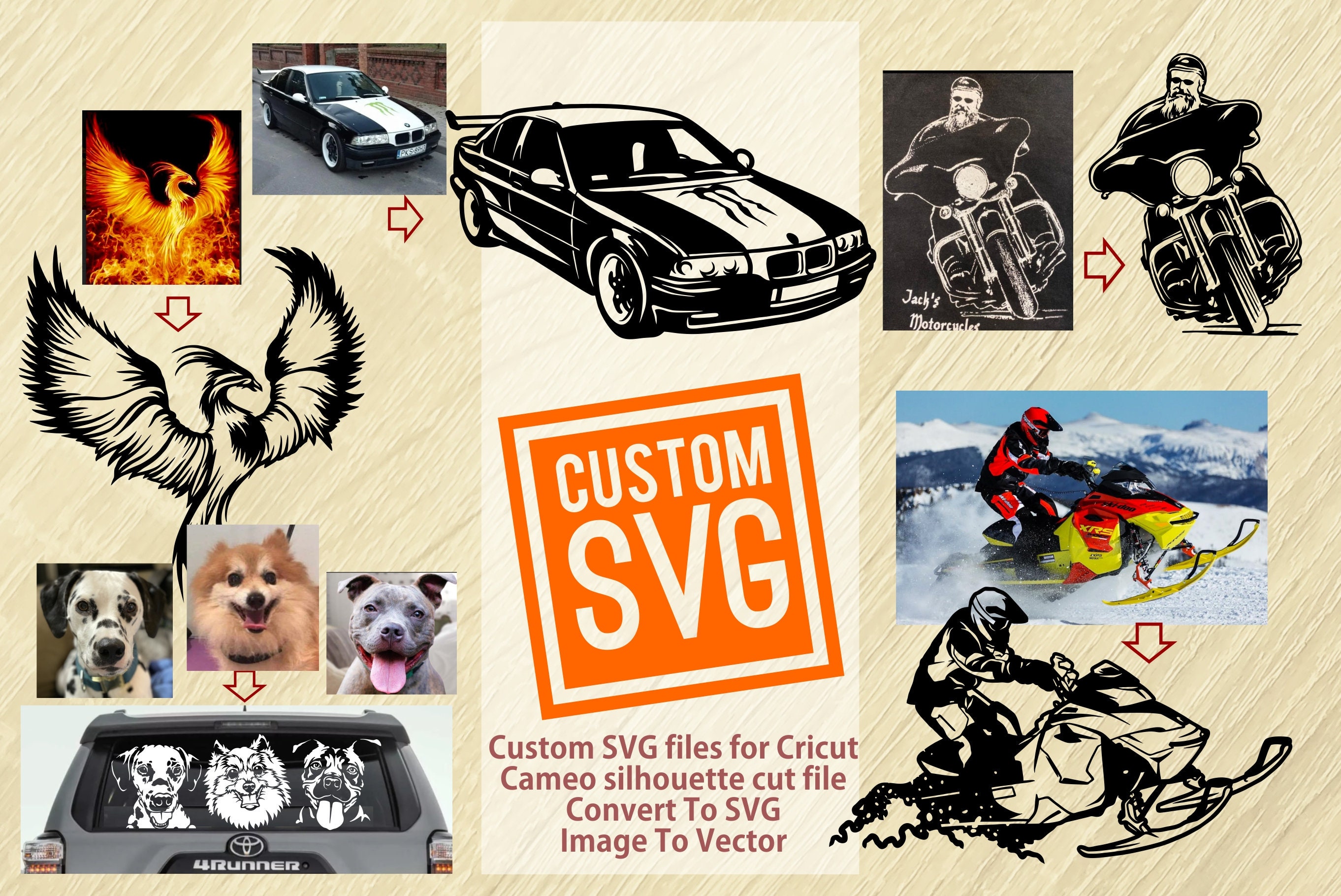 CUSTOM SVG Personalized Design, SVG Ordering, Portrait Customization ...