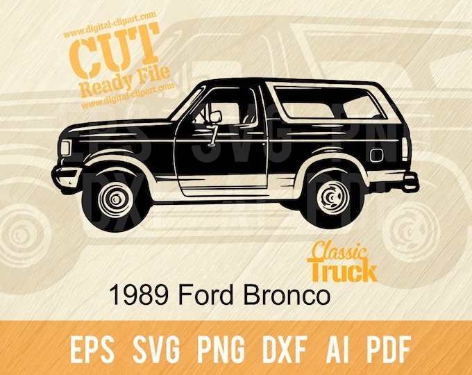 Ford Bronco Side View Vector Cut File - Etsy Canada