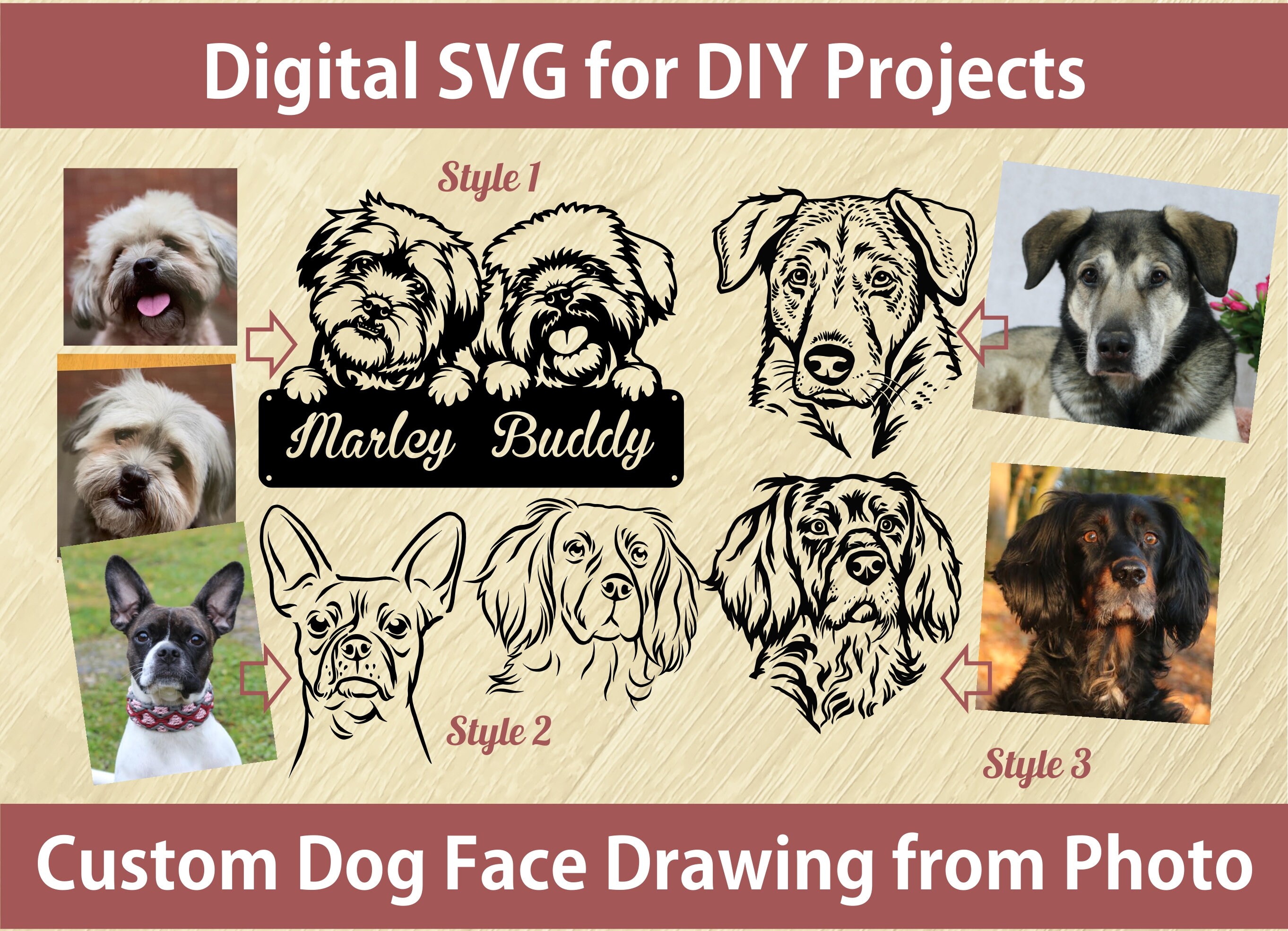 CUSTOM SVG Personalized Design, SVG Ordering, Portrait Customization ...