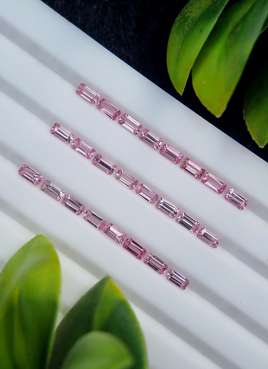 Pink Spinel Stone Lot Calibrated Gemstones Identical Sizes Natural ...