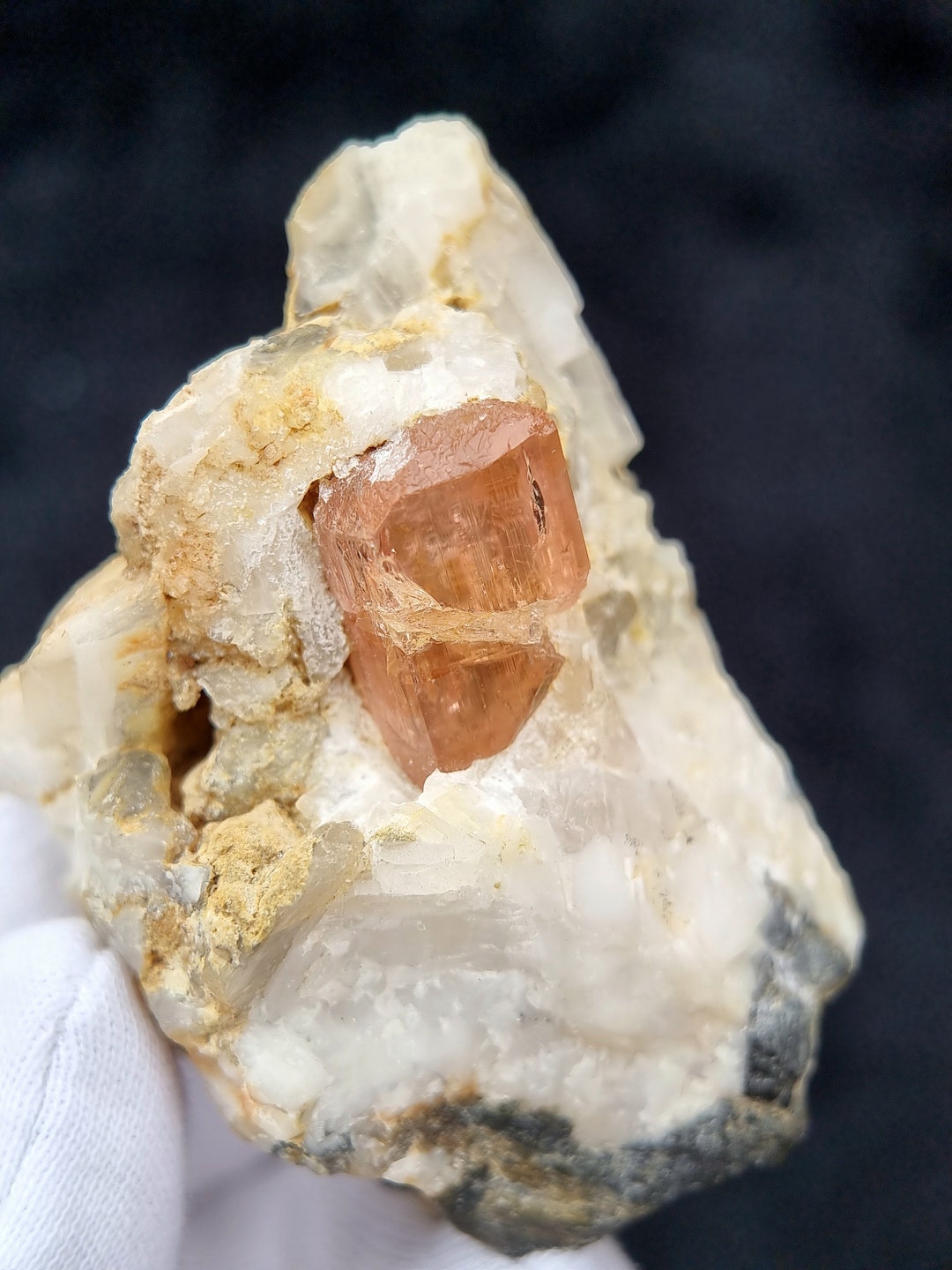 Raw Imperial Topaz Crystal Specimen | Sample | Natural Loose Untreated | From Katlang Pakistan ...