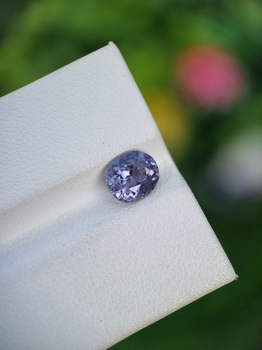 Spinel Stone Violetish Blue Natural Oval Shape Loose Untreated Faceted ...
