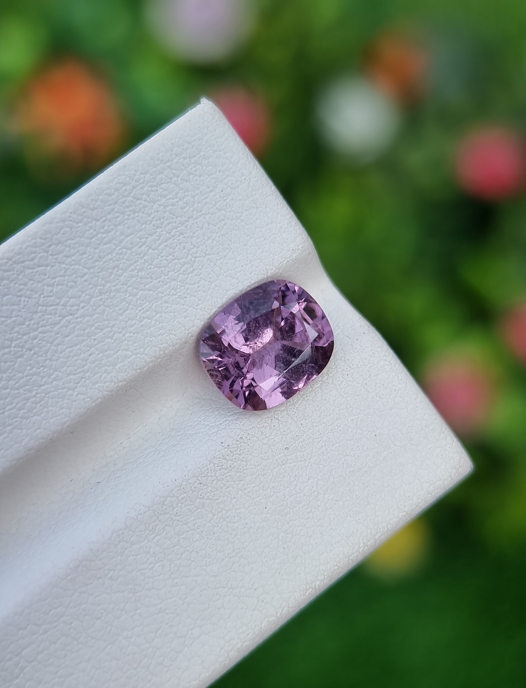 Spinel Stone Purple Cushion Shape Transparent Natural Loose Unheated ...