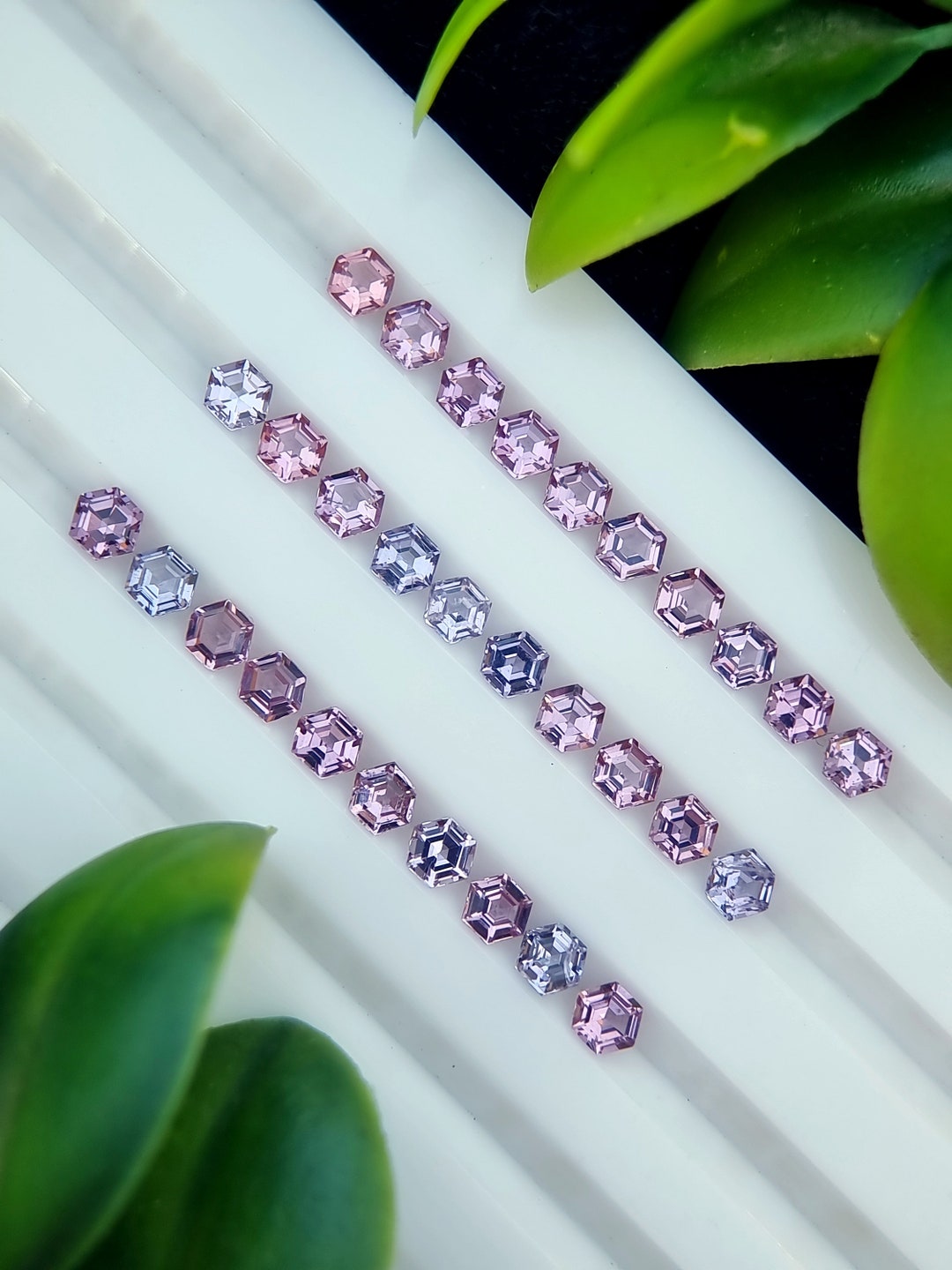 Calibrated Spinel Gemstones Lot | Hexagonal | Natural Untreated Loose ...