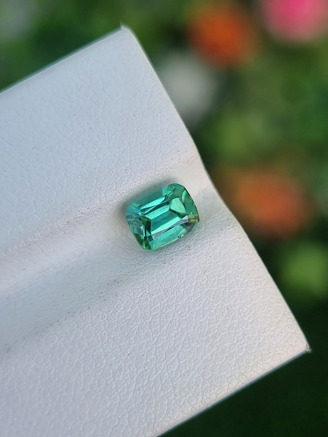 Tourmaline Stone Bluish Green Mint Color Natural Loose Faceted ...