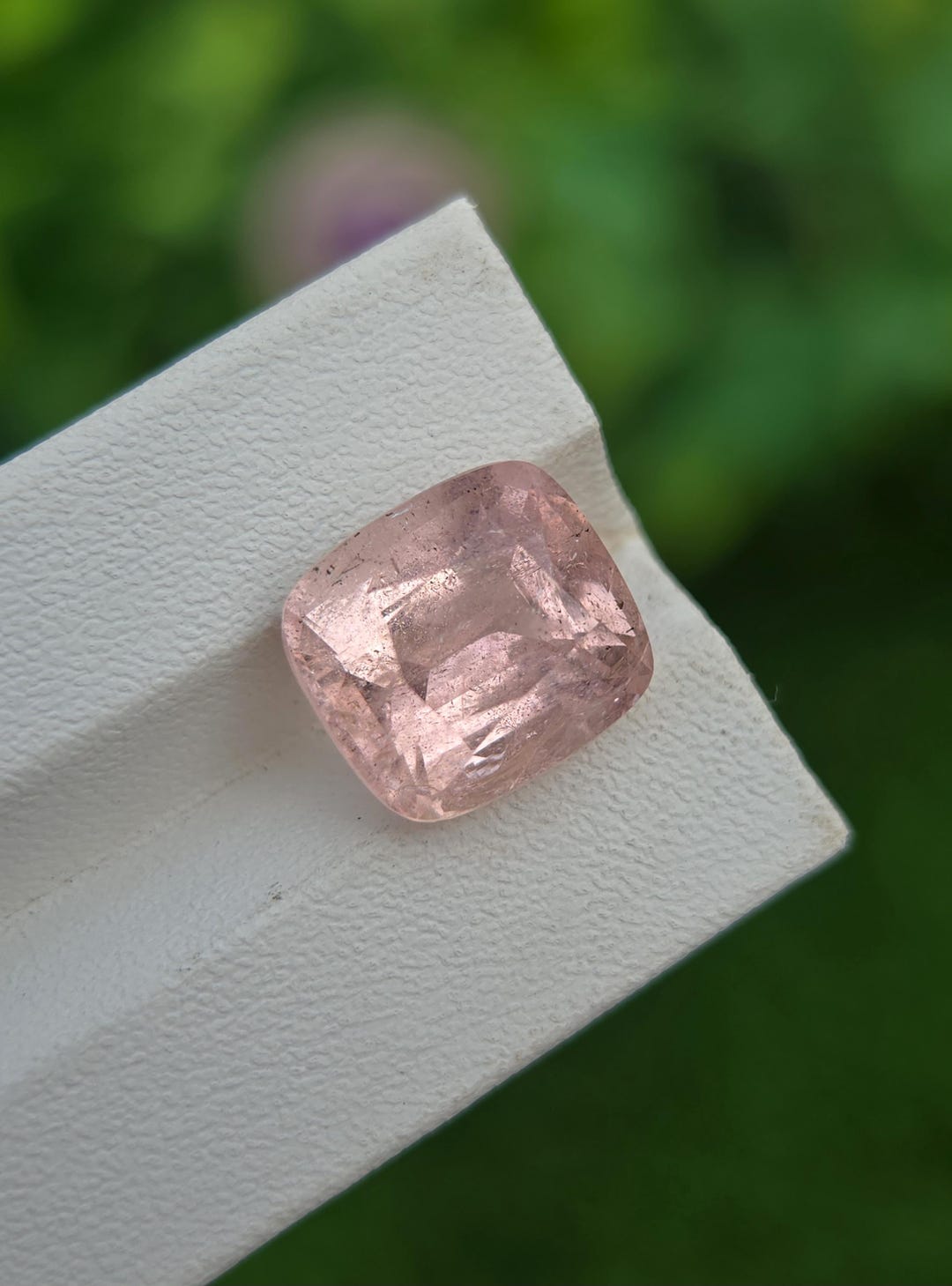 Imperial Topaz Stone Pinkish Orange Cushion Cut Unheated Untreated ...