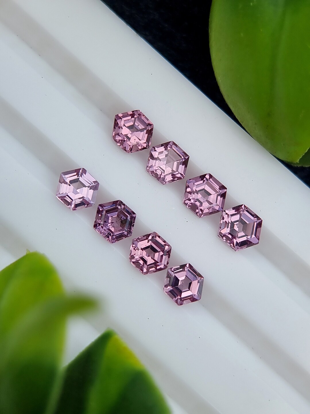 Calibrated Spinel Gemstones Lot Pinkish Purple | Hexagonal | Natural ...