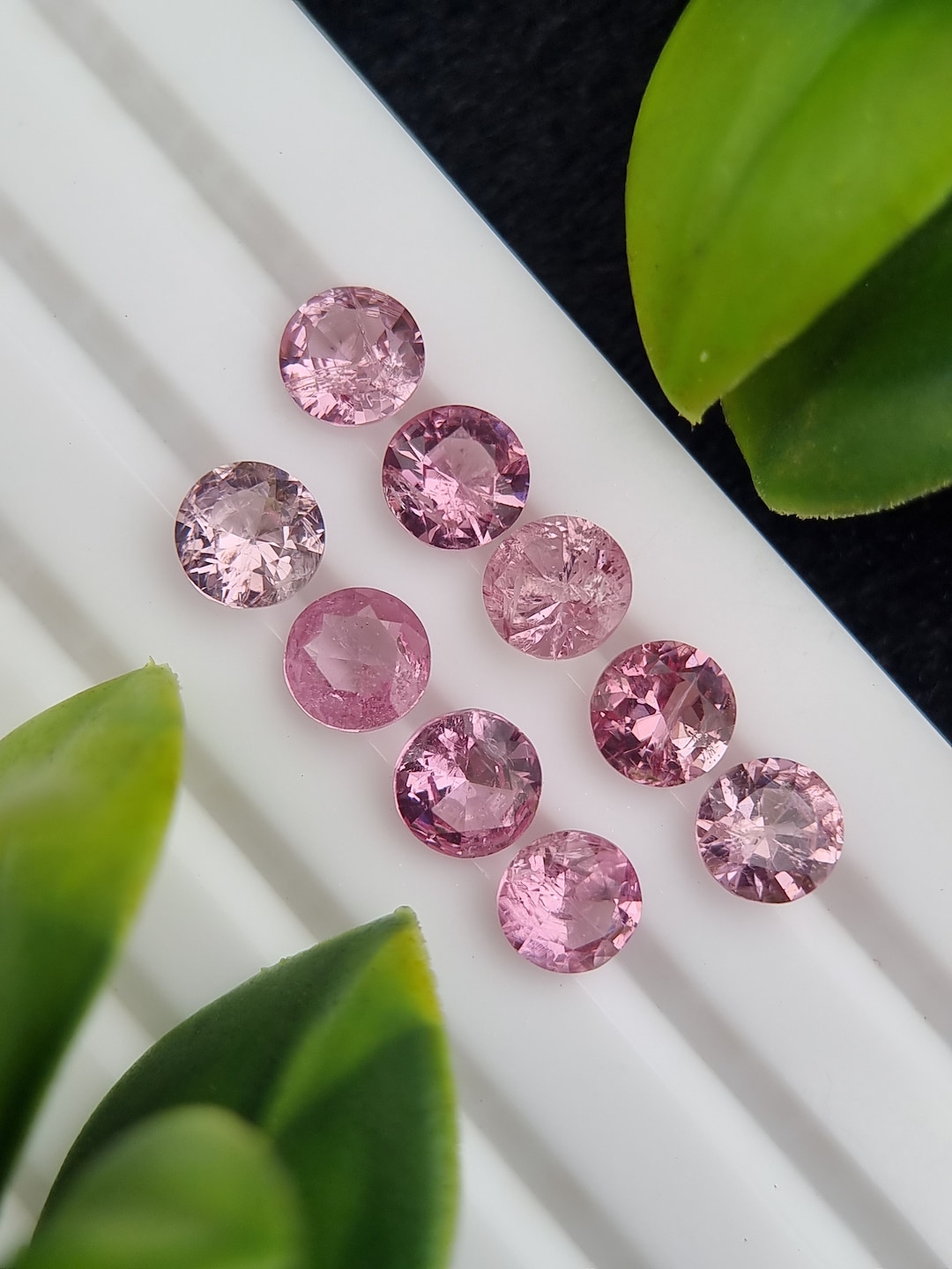Calibrated Pink Spinel Gemstones | Round Shape | Natural Untreated ...