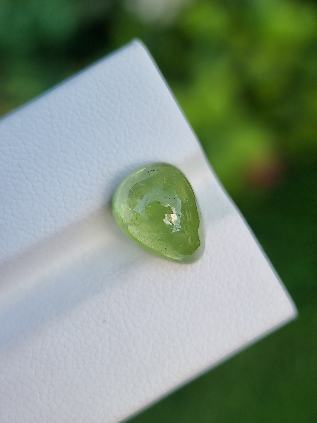 Peridot Stone Cabochon Pear Shape Natural Untreated Loose Faceted ...