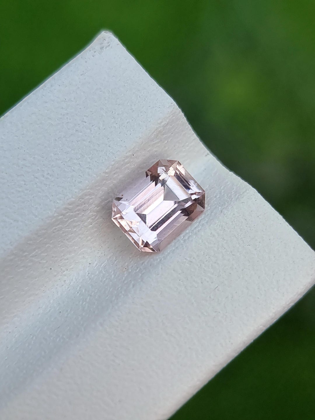 Imperial Topaz Stone Pinkish Orange Emerald Cut Natural Unheated ...