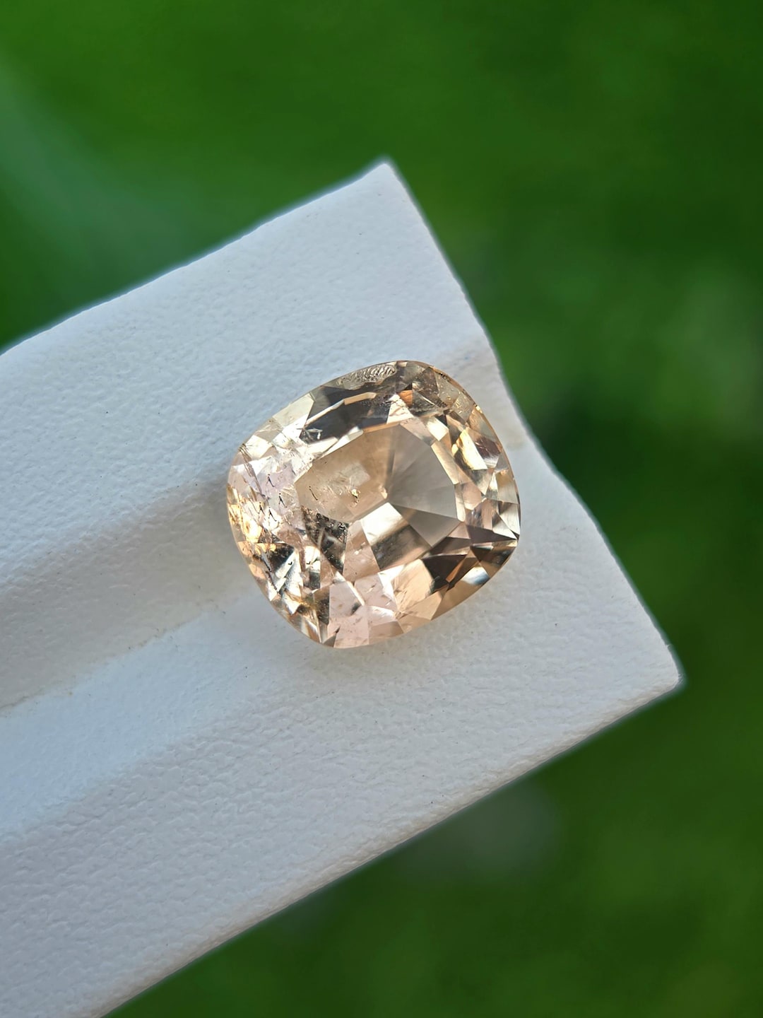 Imperial Topaz Gemstone Natural Yellow Cushion Cut Untreated Unheated ...