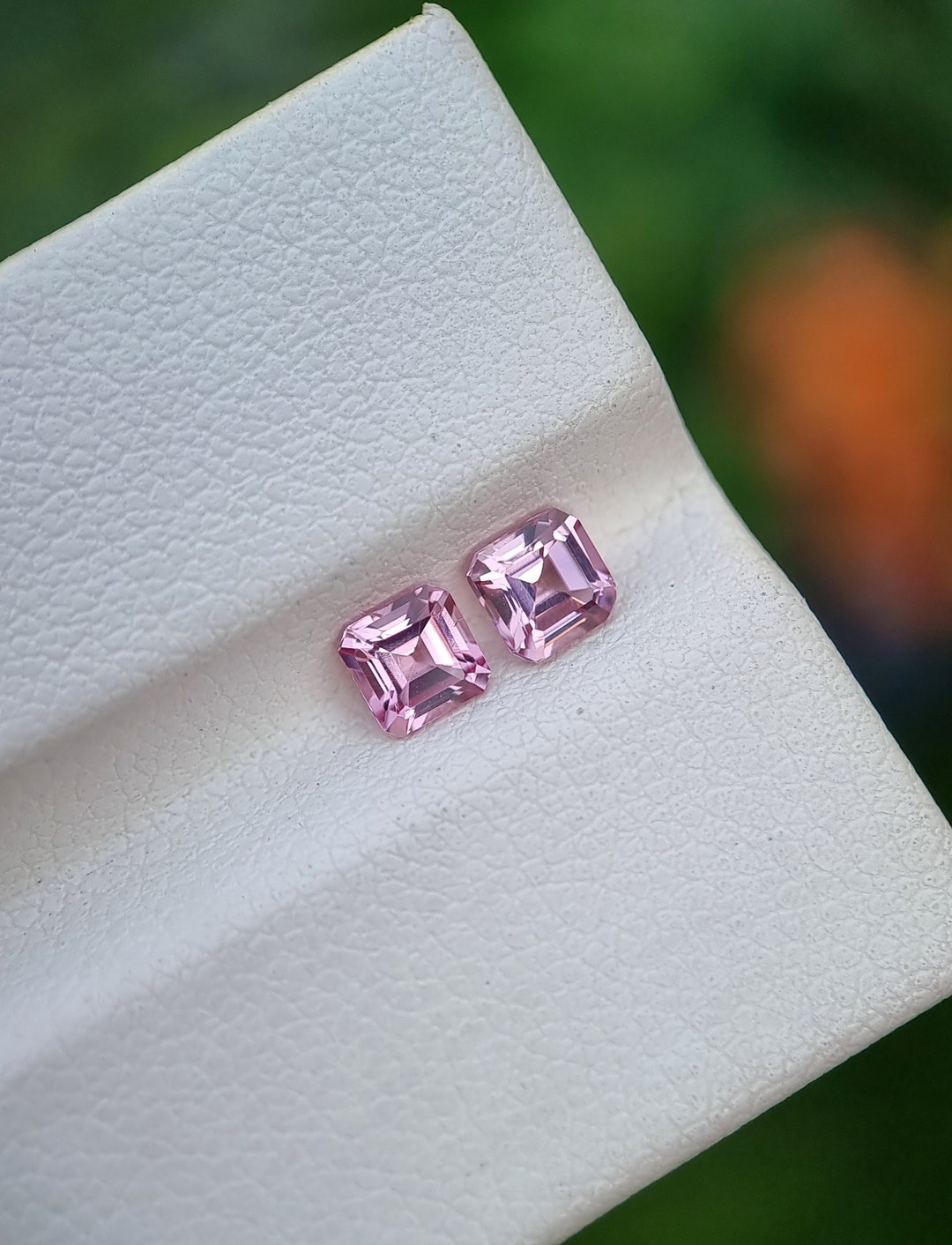 Pink Spinel Stone Pair Natural Loose Untreated Faceted From Tajikistan ...