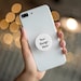 Phone Grip | Pop Socket | Popsocket | Mock up | Mockup | Hand Holding Phone With Twinking Lights ...