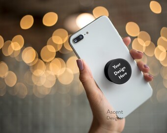 Phone Grip | Pop Socket | Popsocket | Mock up | Mockup | Hand Holding ...