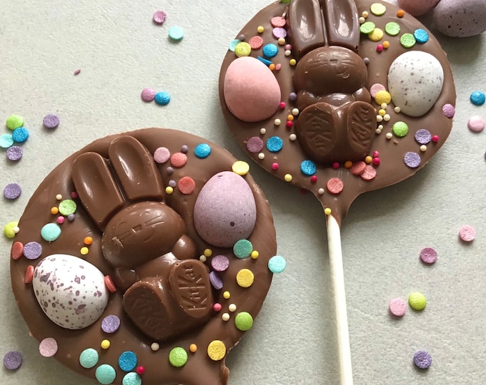 Happy Easter Bunnies ! Belgian Milk Chocolate Kitkat Bunny Lolly ...