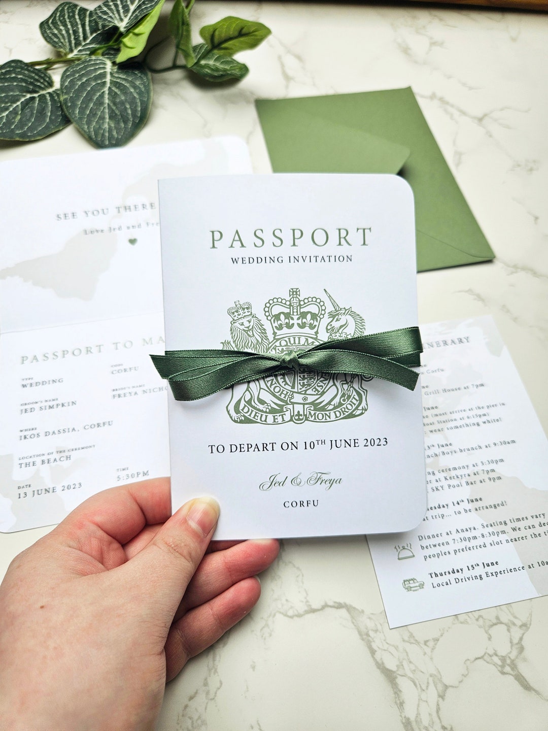 Passport Wedding Invitations - Etsy