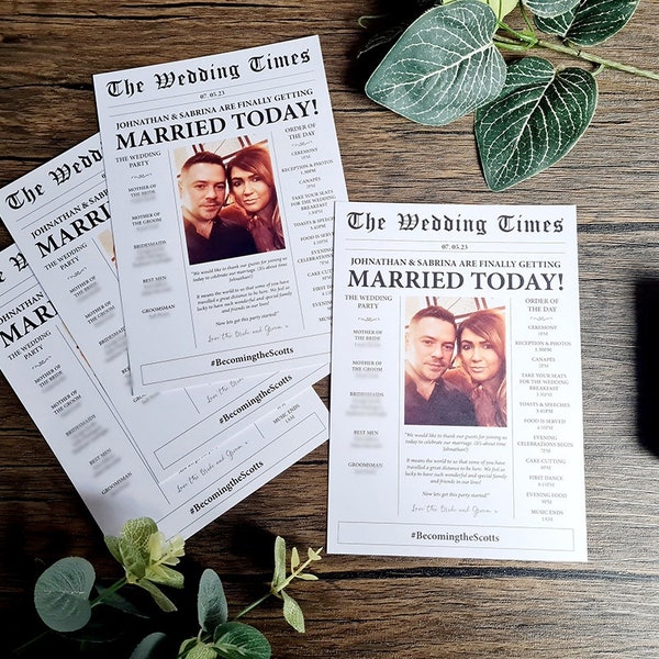 Order of Service - Etsy UK