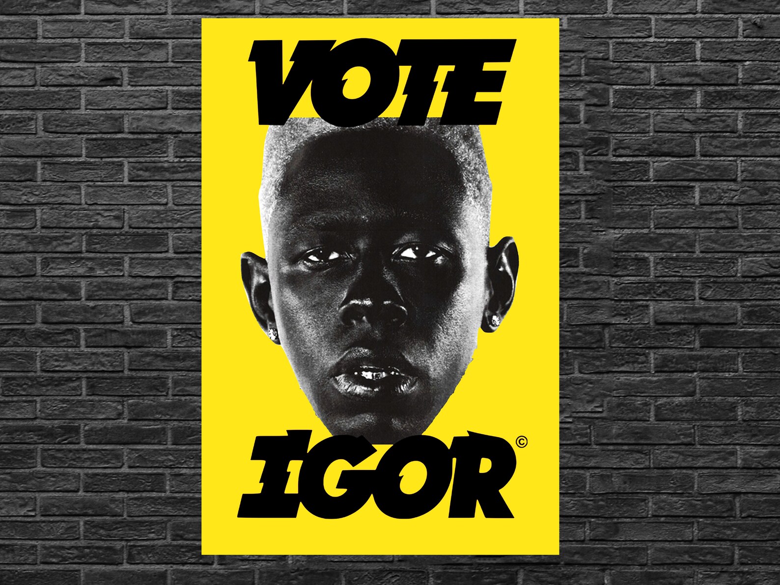 Tyler The Creator Vote Igor Cover Original Music Poster | Etsy