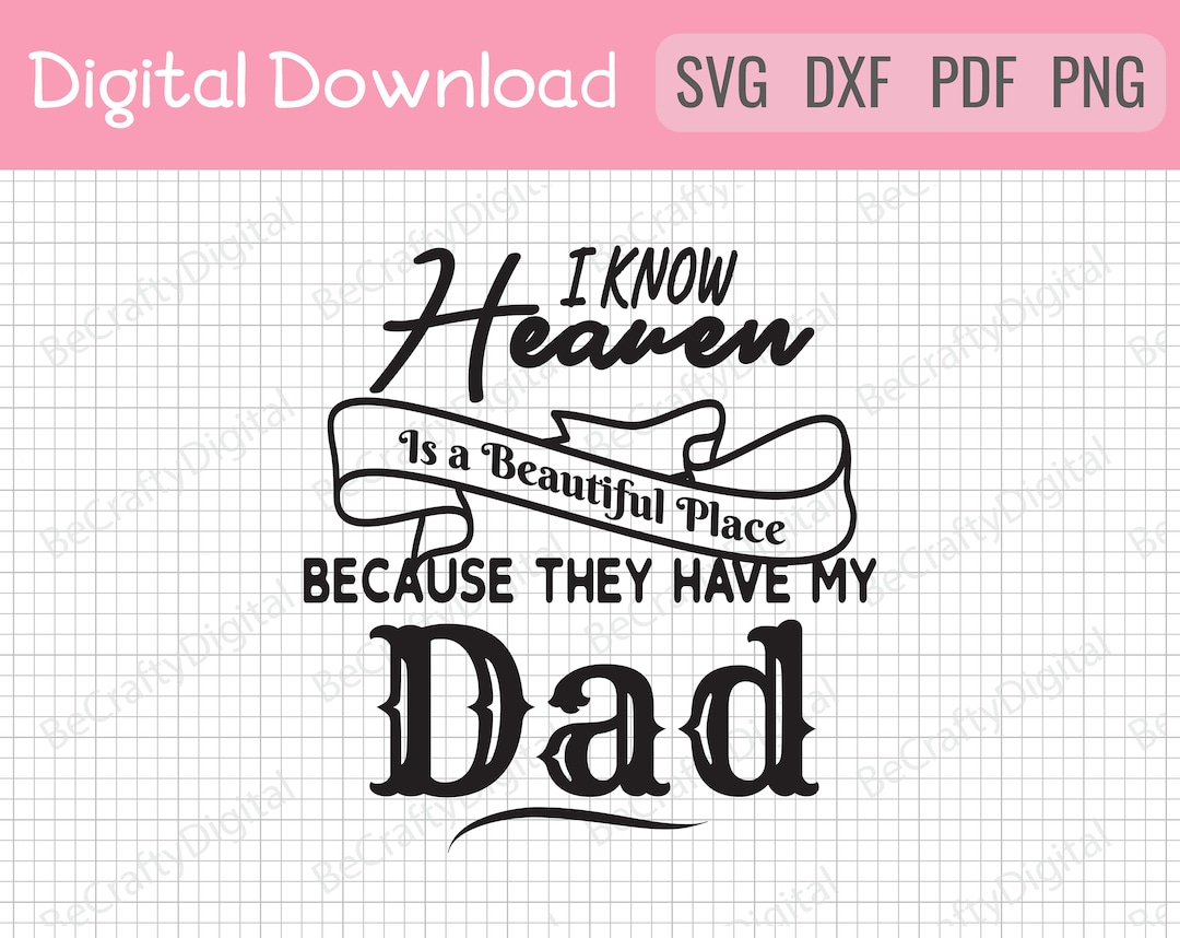 Dad Memorial SVG, in Memory of Dad SVG Dad in Heaven Shirt Hoodie ...