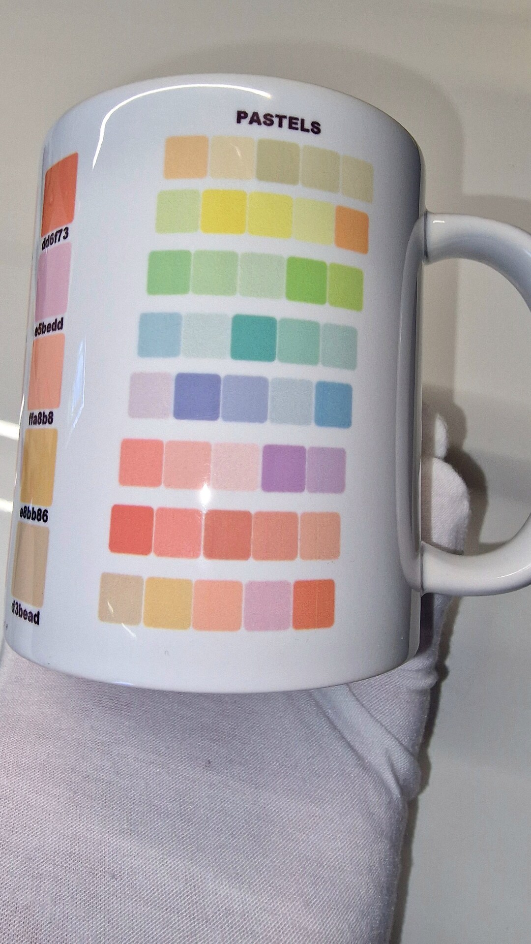 Pastel HEX Codes Mug Color Swatches Palette Colour Graphic Designer ...