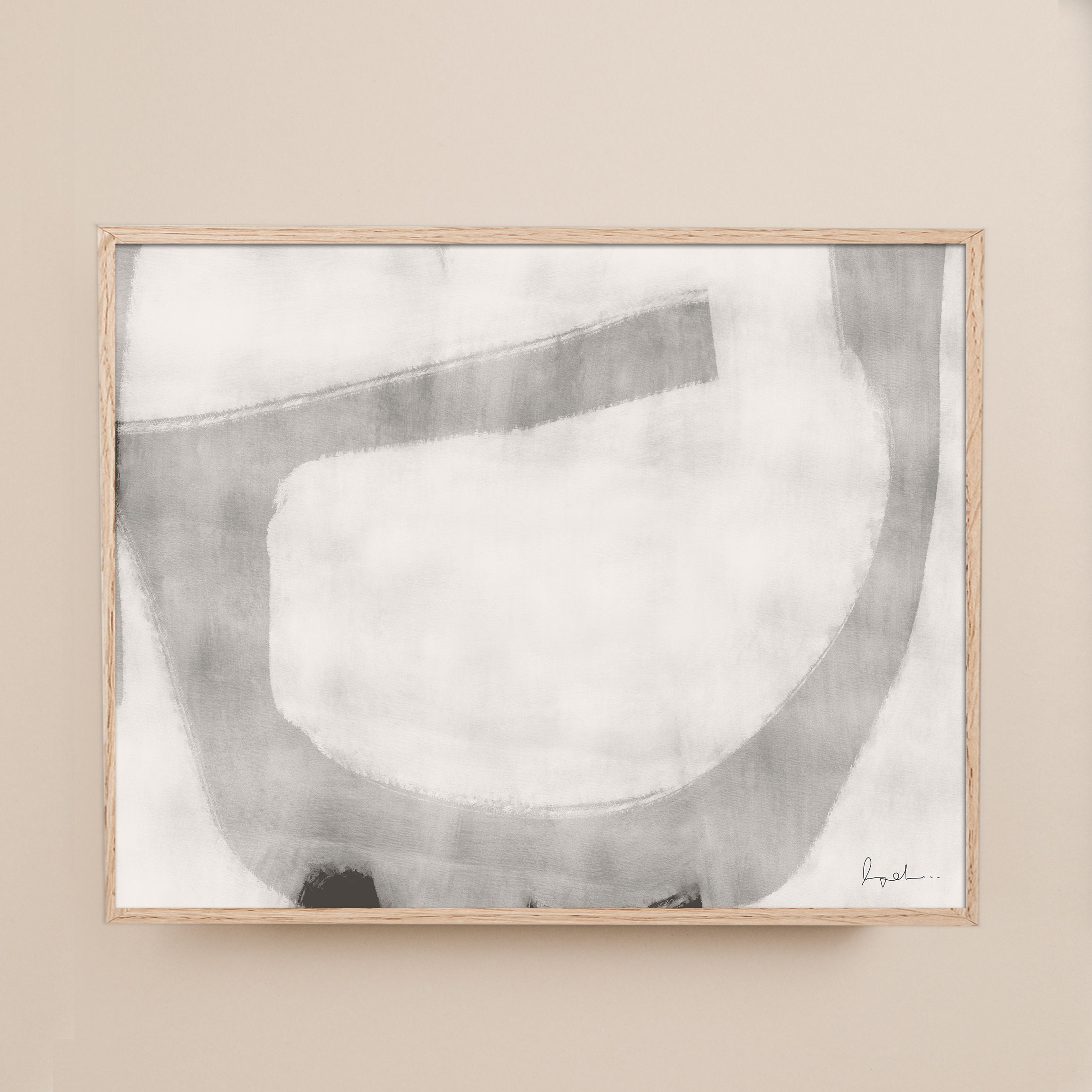 Large Abstract Painting Calming Wall Art Modern Abstract | Etsy