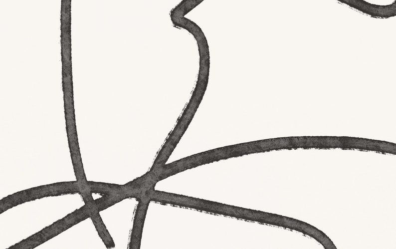 Line Art Set of 3, Minimalist Digital Print, Living Room Wall Art Set ...