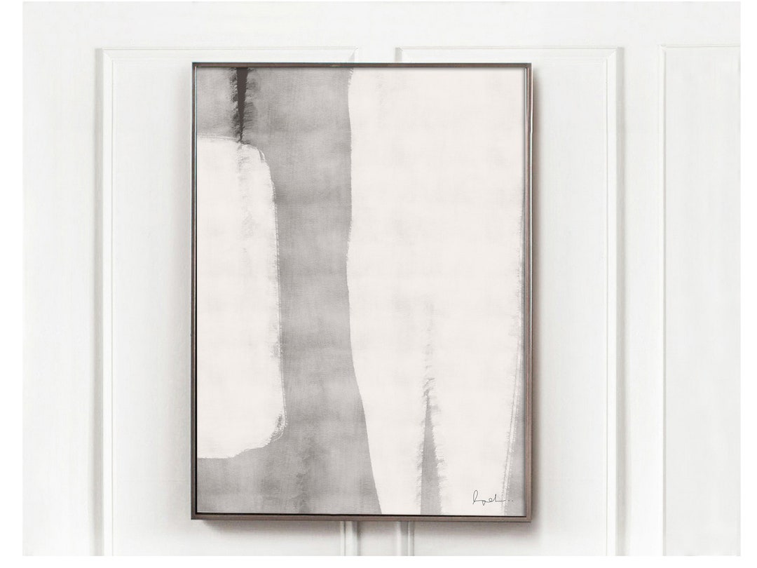 Gray Art Print, Modern Poster Printable, Neutral Minimalist Print ...