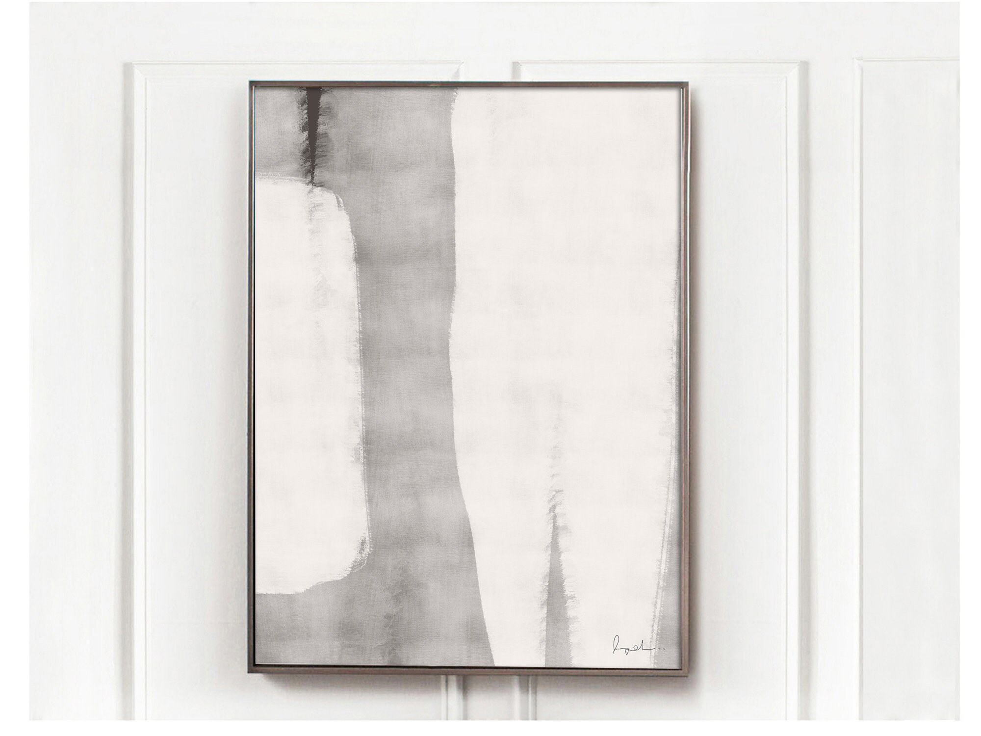 Gray Art Print, Modern Poster Printable, Neutral Minimalist Print ...