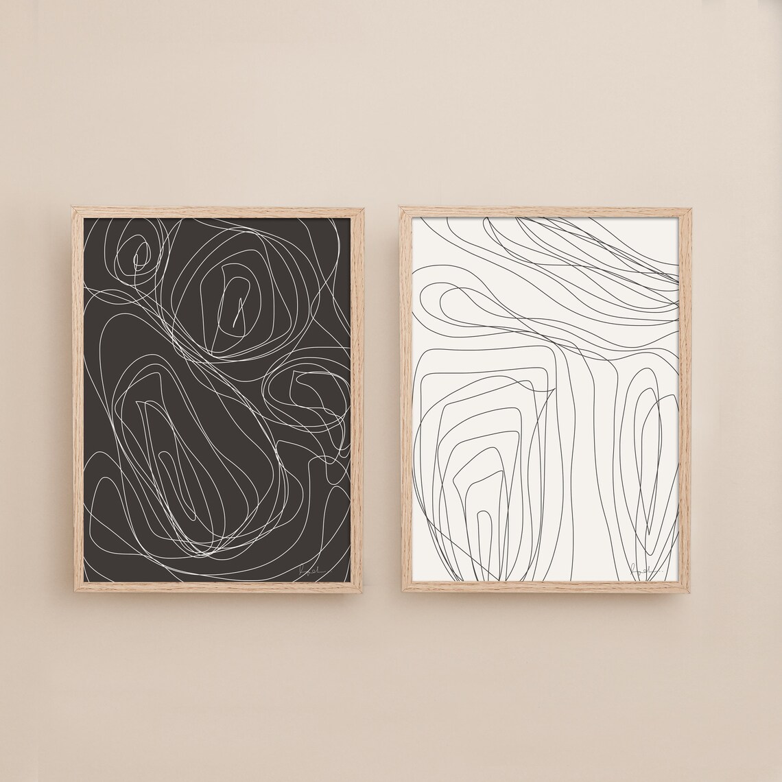 Abstract Line Art, Simple Line Drawing, Instant Download Wall Art ...