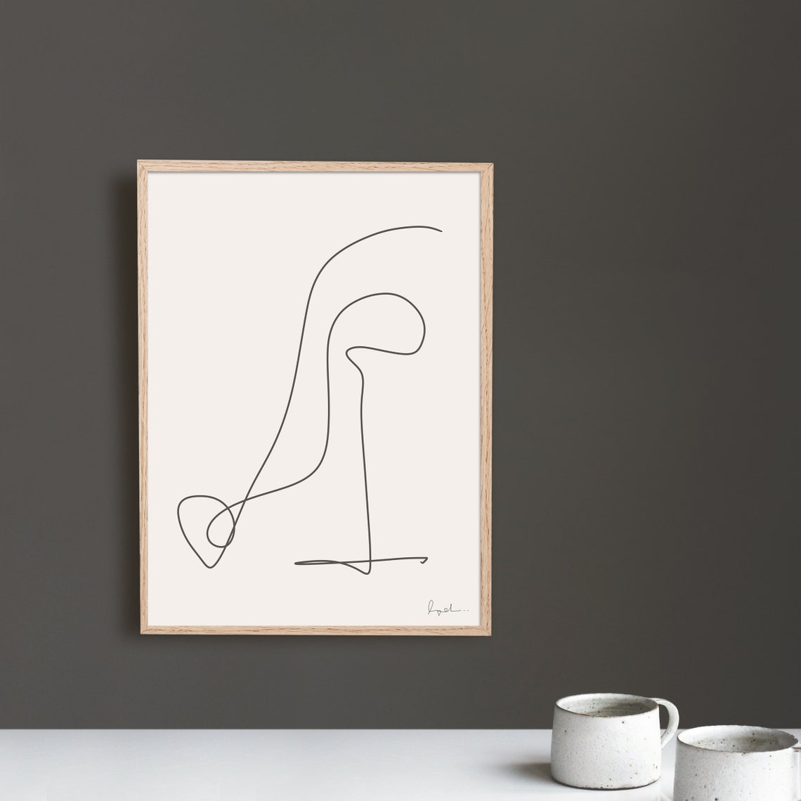 Continuous Line Art, Simple Art Print, Instant Download, Minimalist ...