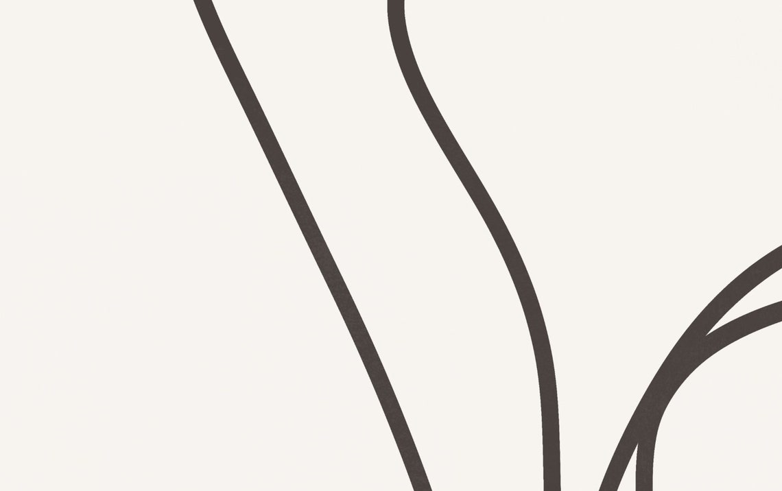 Art Print Set of 2 Line Art One Line Drawing Minimalist | Etsy