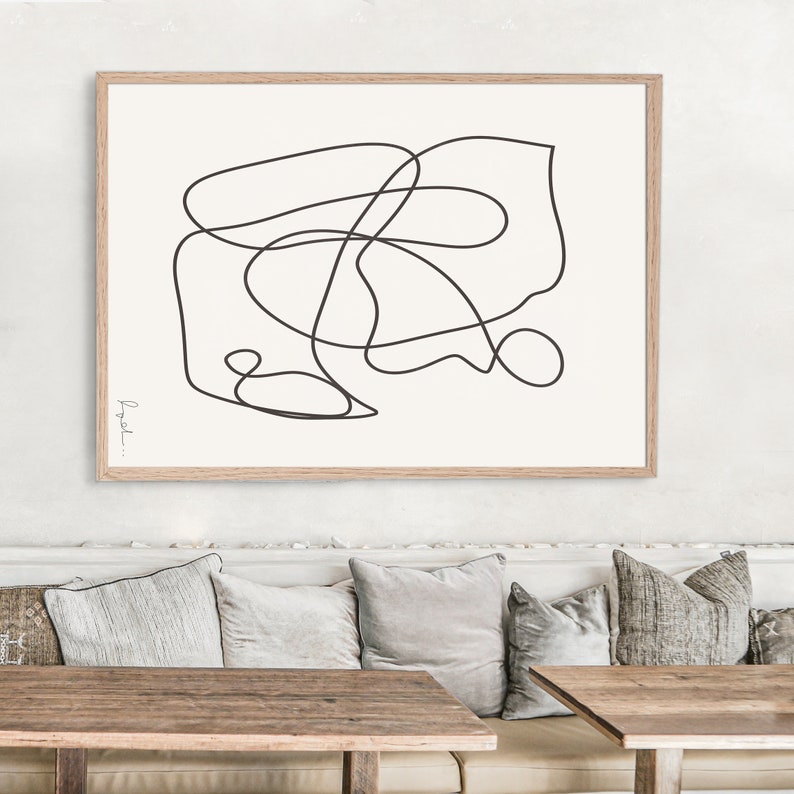 Set of 3 Prints, Line Art Print, One Line Drawing, Minimalist Line Art ...