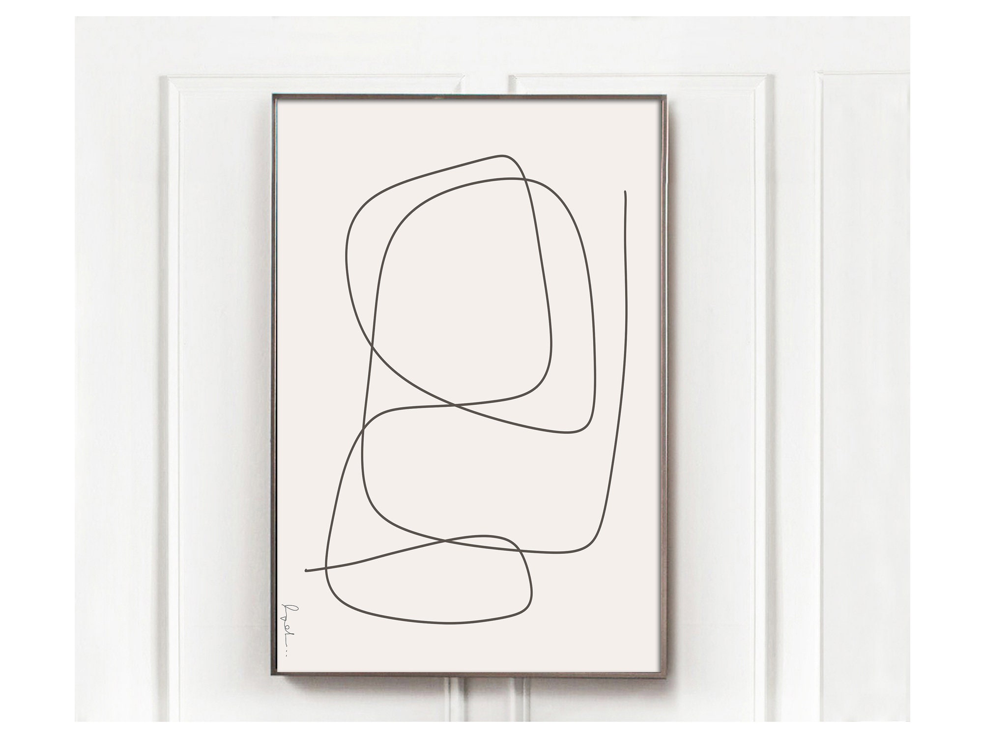 Minimalist Line Drawing, Art Print Download, Abstract Line Poster, One ...