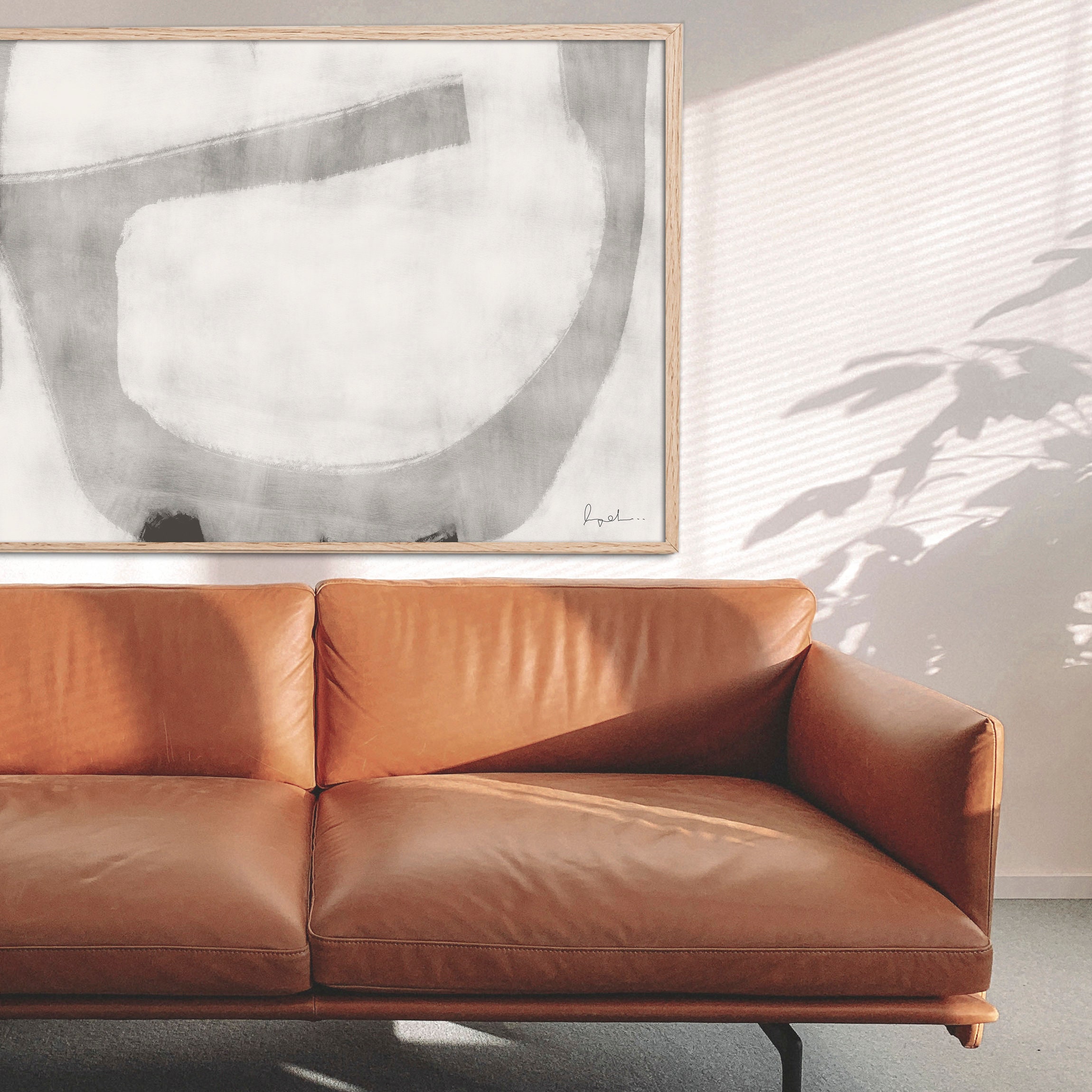 Large Abstract Painting Calming Wall Art Modern Abstract | Etsy