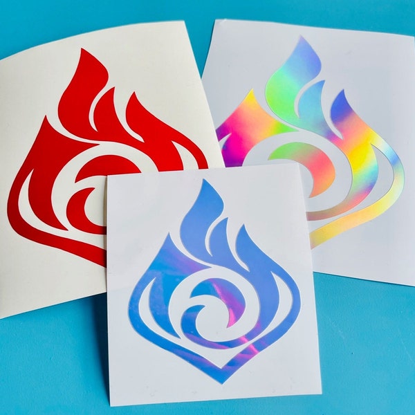 Genshin Element Stickers - Etsy