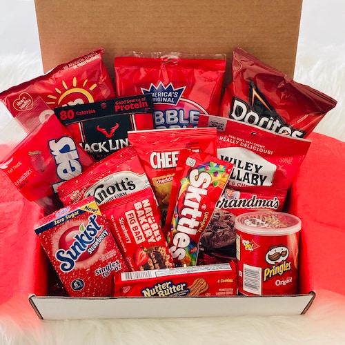 Red Care Package Care Package Thinking of You Package Gift - Etsy