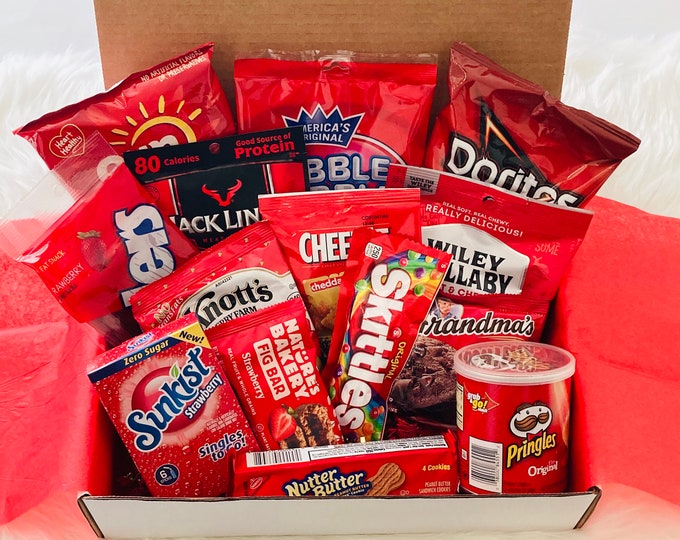 Red Care Package Care Package Thinking of You Package Gift for Her ...
