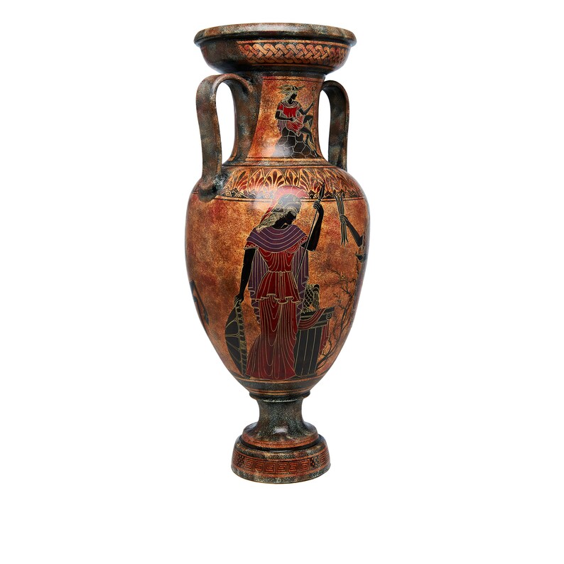 Amphora With Patina and Depictions From the Ancient Greek Mythology ...