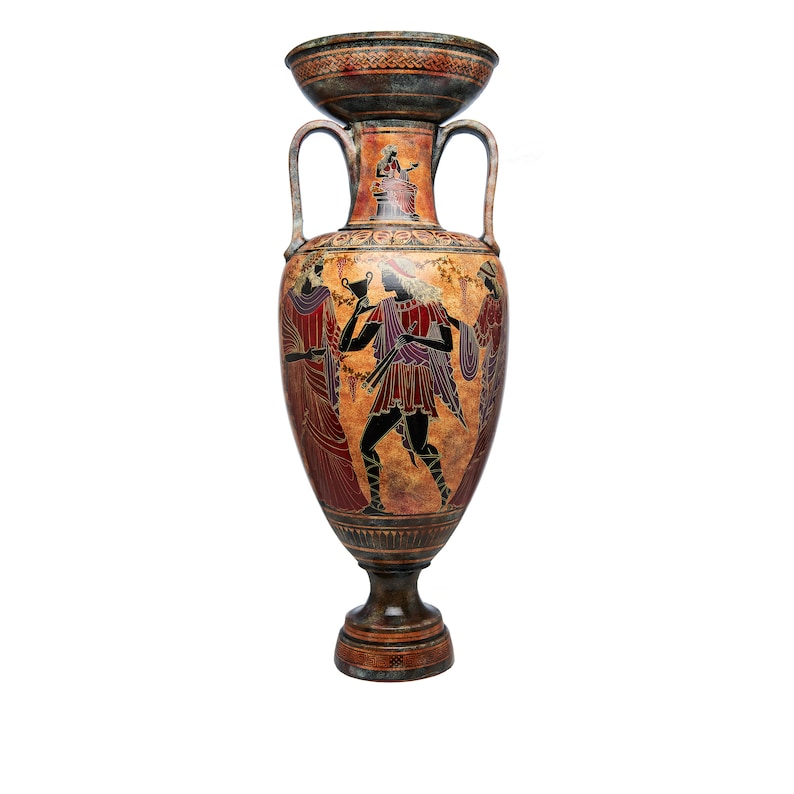 Amphora With Patina and Depictions From the Ancient Greek Mythology ...