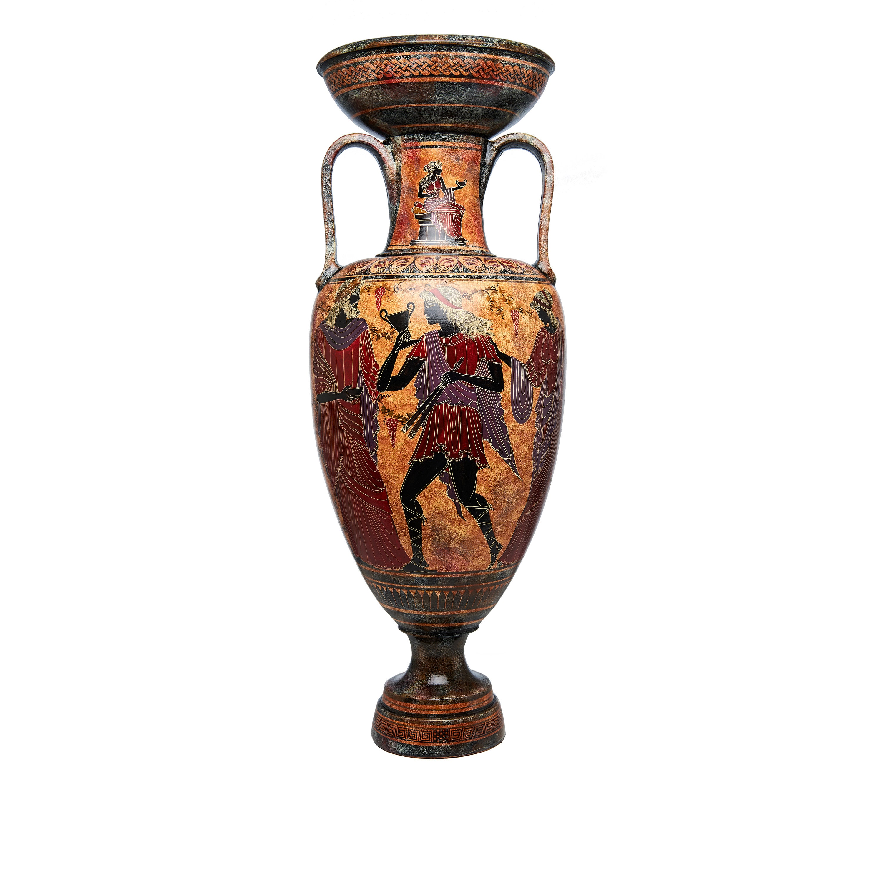 Amphora With Patina and Depictions From the Ancient Greek Mythology ...