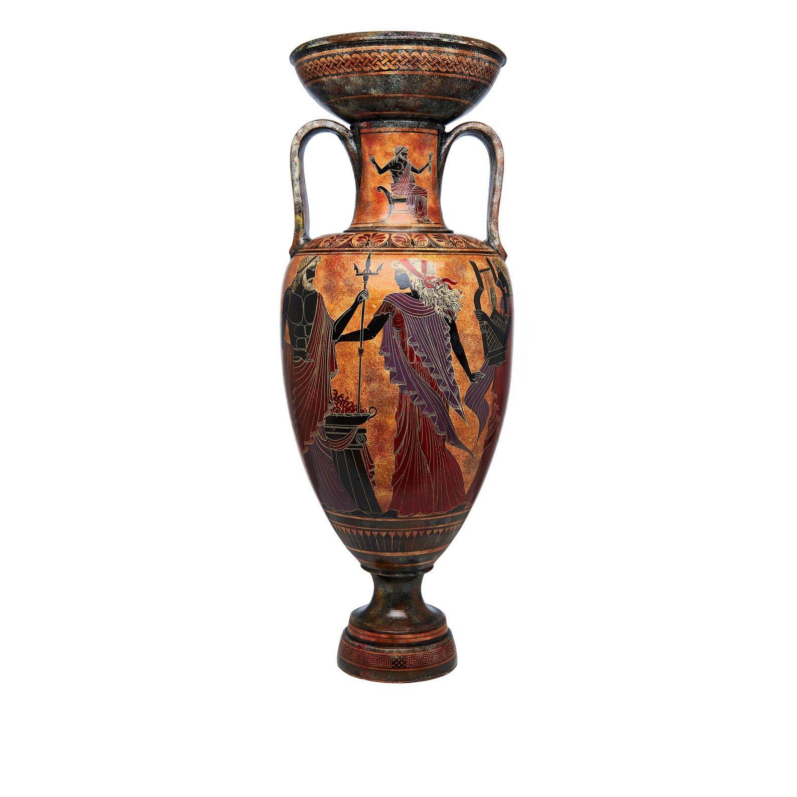 Amphora With Patina and Depictions From the Ancient Greek Mythology ...